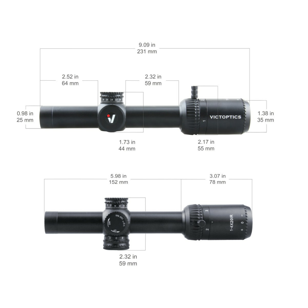 ZOD 1-4X20 IR LPVO SCOPE (SKU: OPSL21) - Victoptics