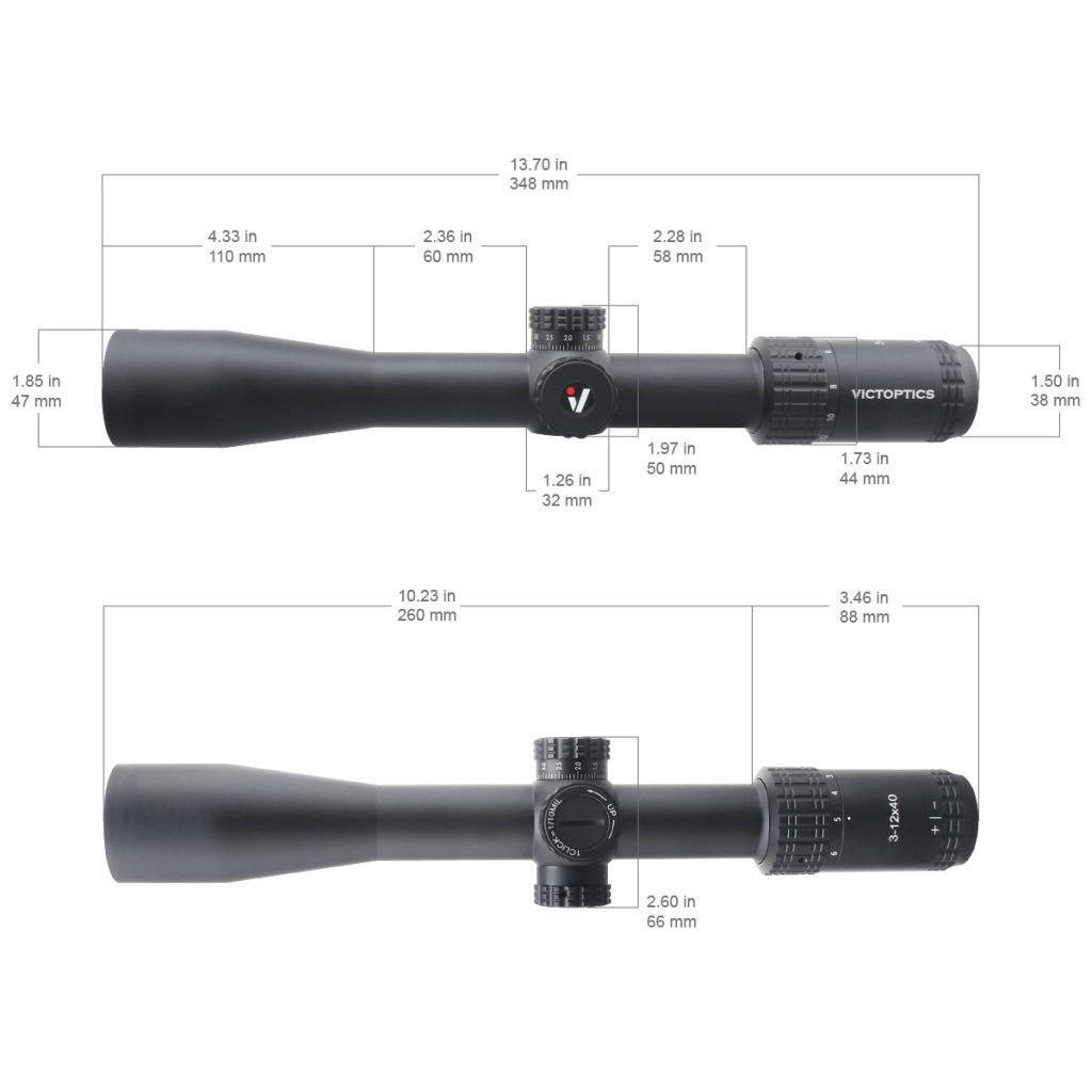 S4 3-12x40 SFP Riflescope SKU: OPSL31 - Victoptics