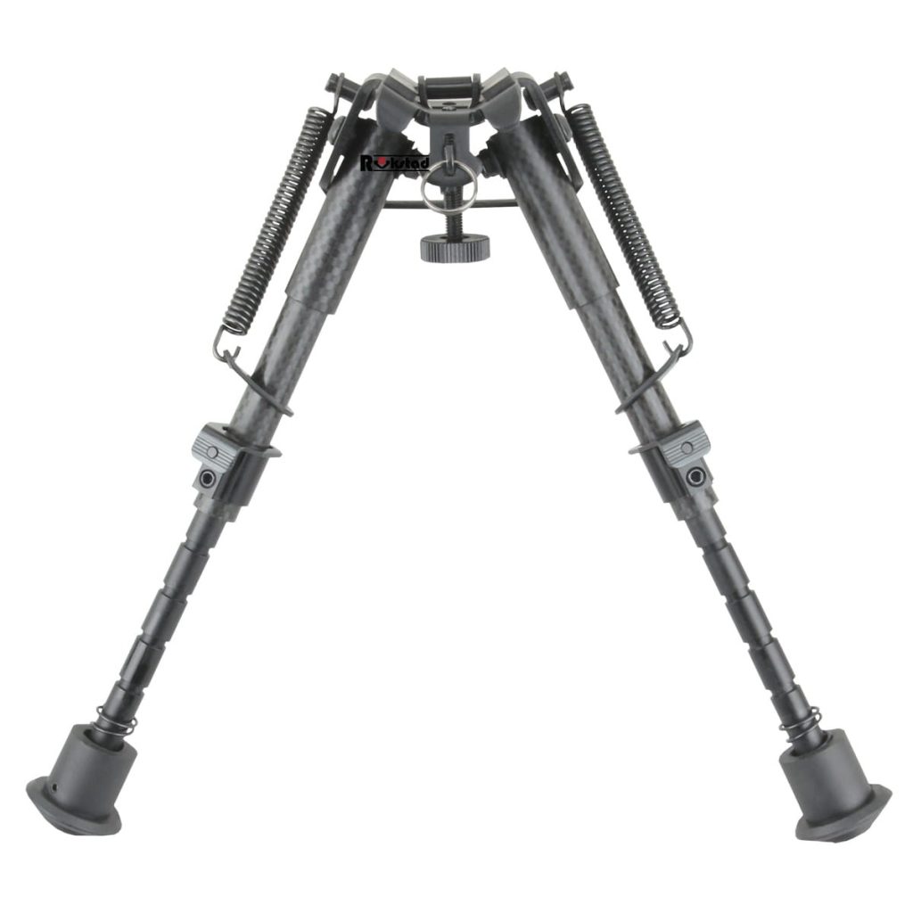 Carbon Fiber 6-9 Inch Adjustable Bipod for Rifles Hunting and Shooting ...