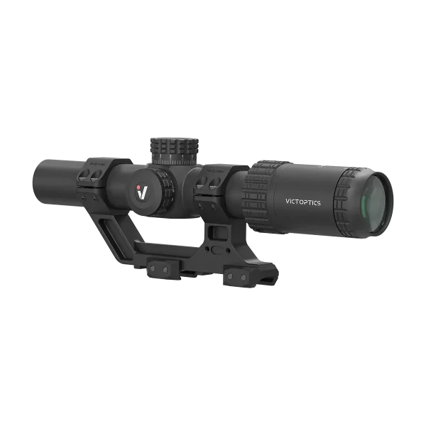 S6 LPVO Rifle Scope w/ 1-Piece High Picatinny AR Mount Kit