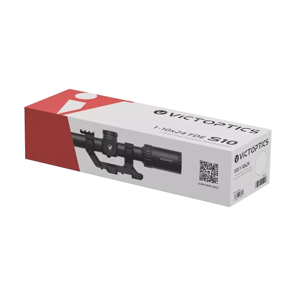 S10 LPVO Rifle Scope w/ 1-Piece High Picatinny AR Mount Kit